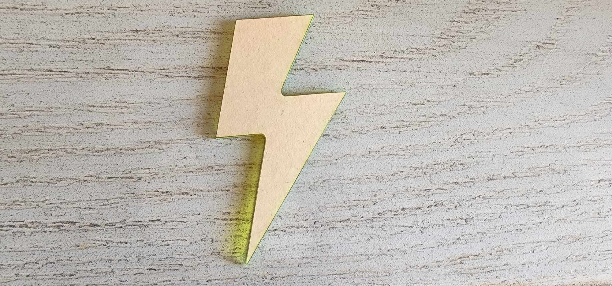 Applique Lightning Bolt Shape Acrylic Template 18" thick – Warbonnet ...